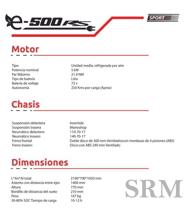 e-500RS - Vehículos SRM